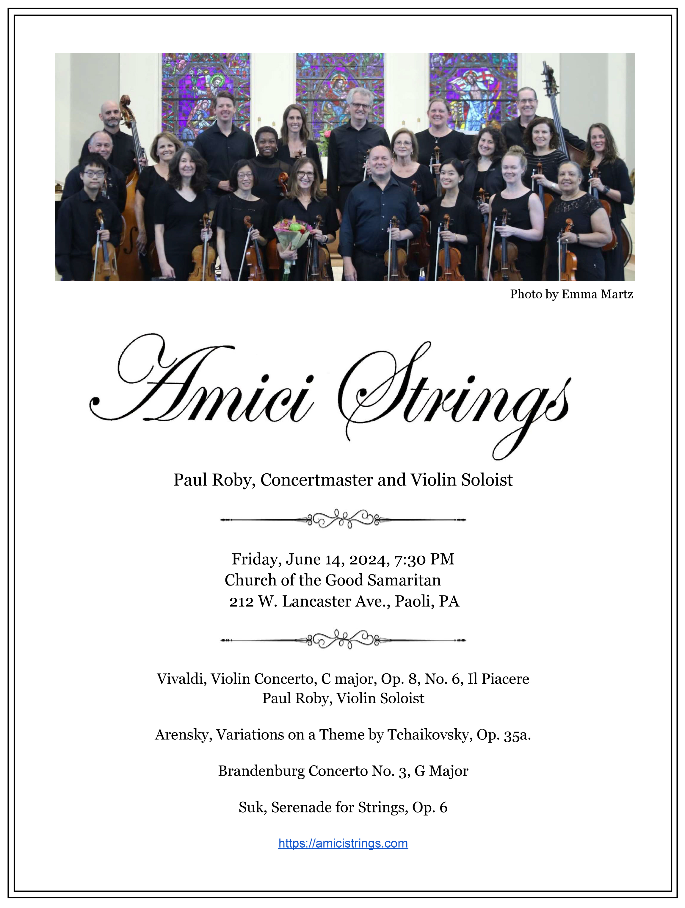 Amici Strings Concert – Spring 2024